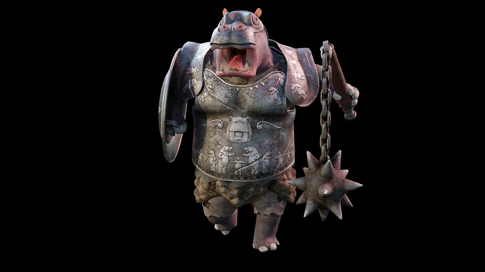 ArtStation - Gladiator Hippo