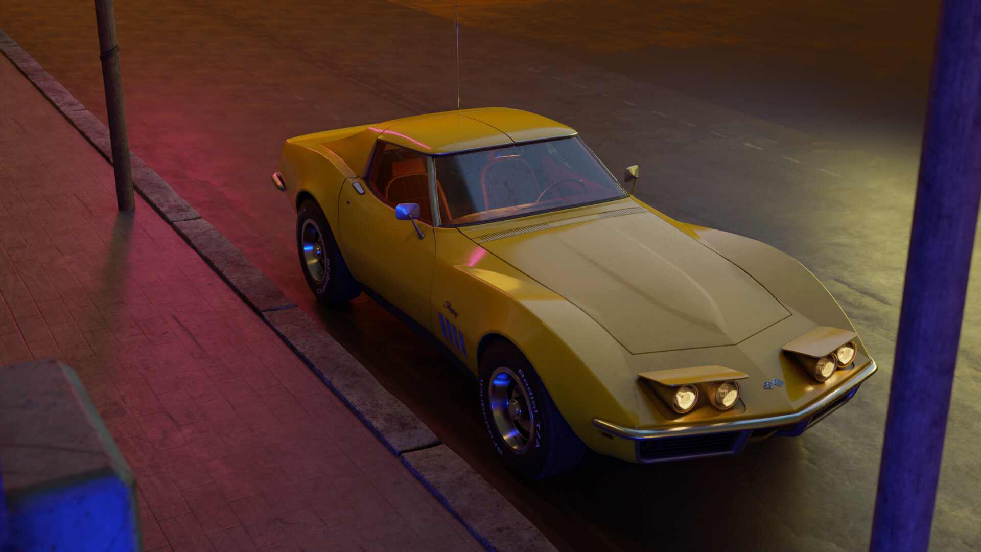 ArtStation - Corvette C3 Stingray