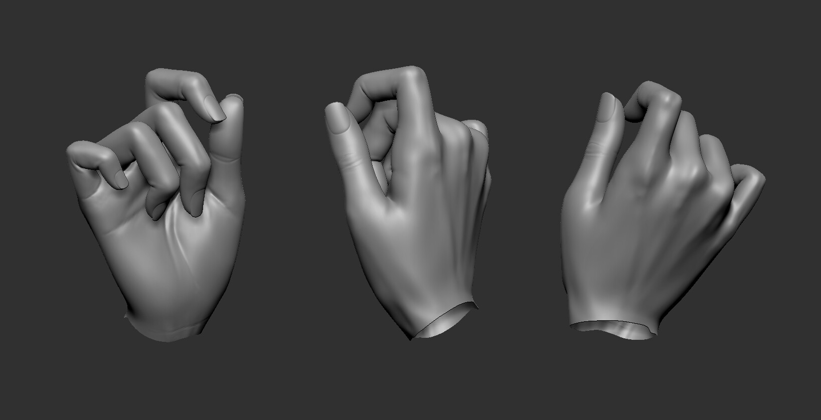 ArtStation - Hand sculpt wip