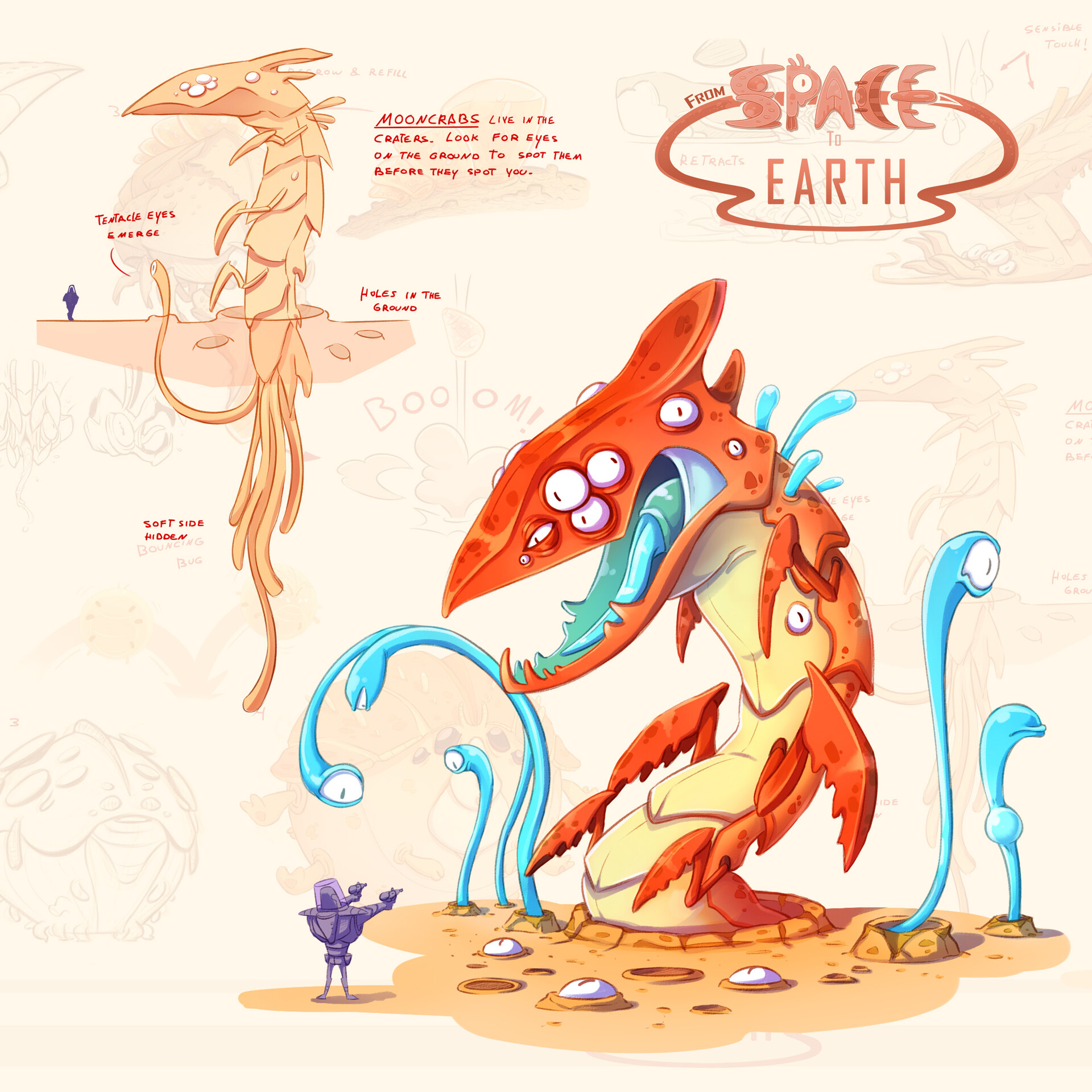 ArtStation - From Earth to Space - Enemies