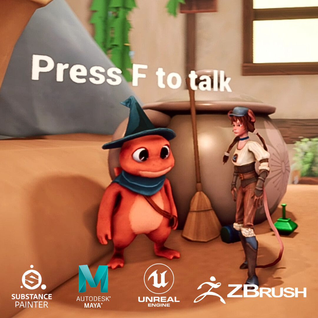 ArtStation - Muscadine - Salamander Wizard