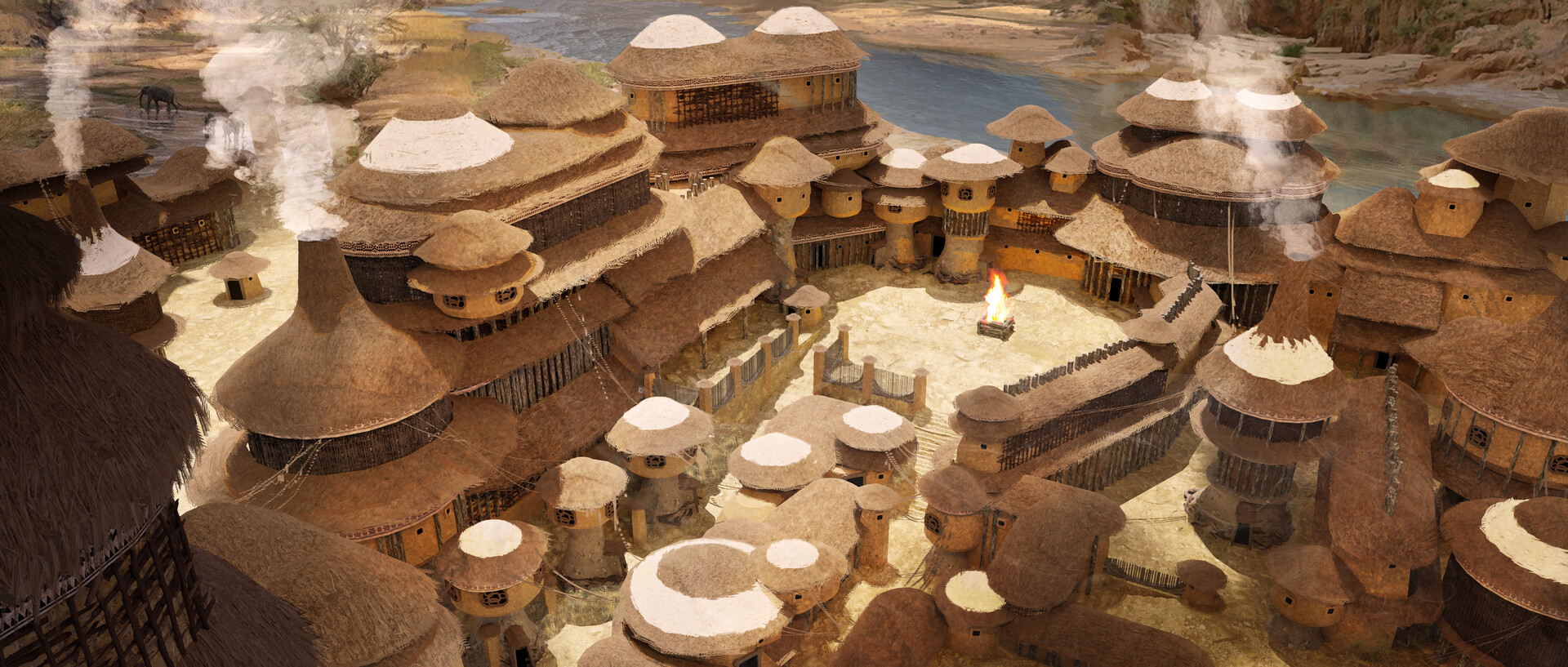 ArtStation - African Town Square