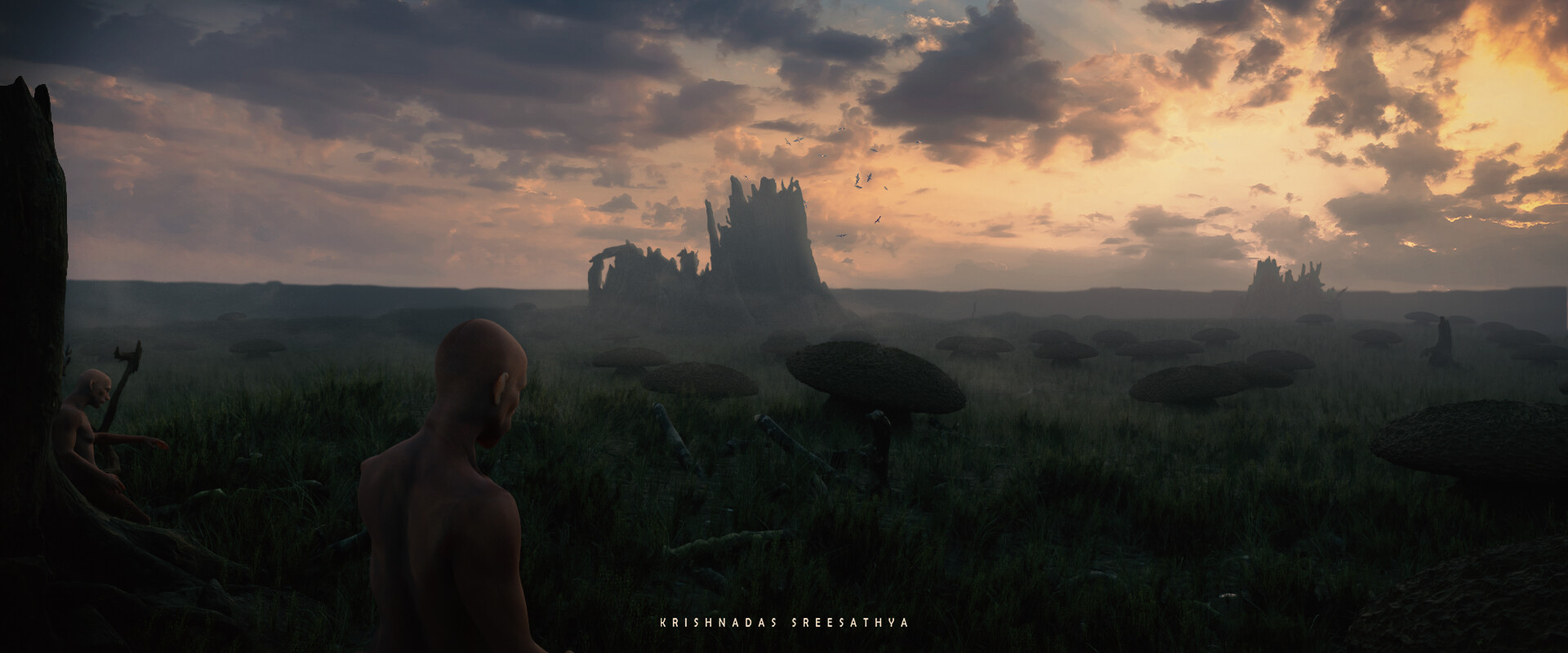 ArtStation - The Umbrella Stones