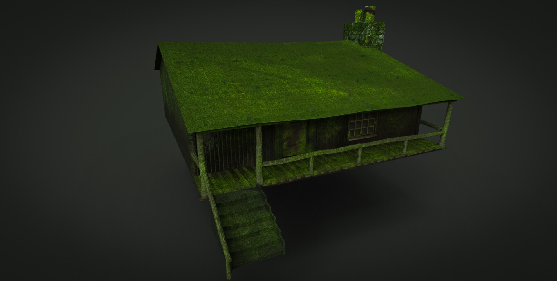 ArtStation - Moss Covered Cabin (project under development)