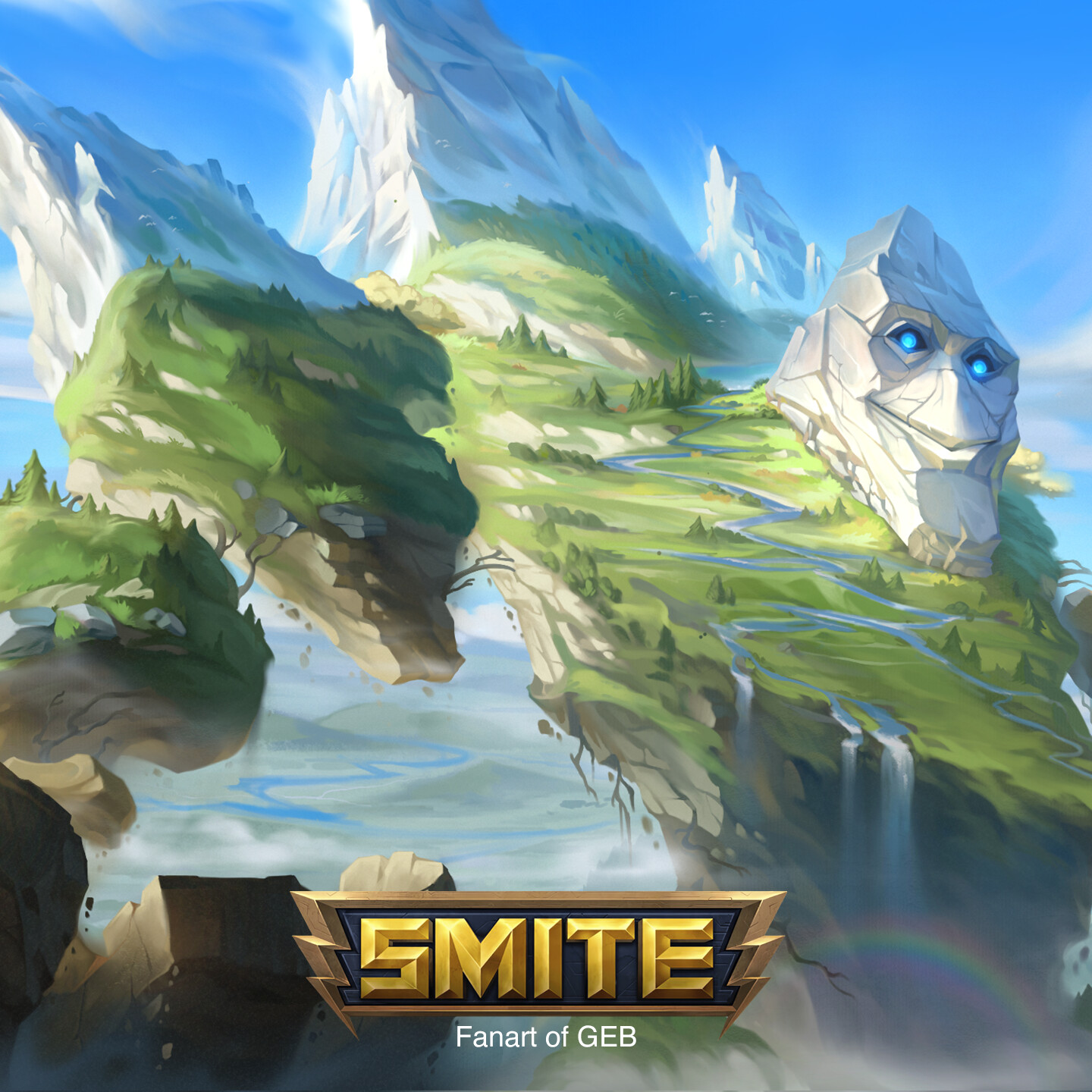 ArtStation - Fanart Geb Smite
