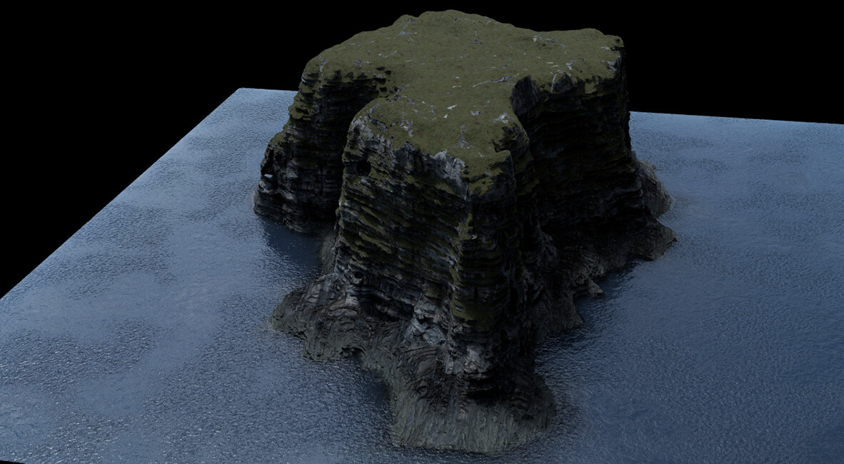 ArtStation - Houdini Procedural Cliff Generator