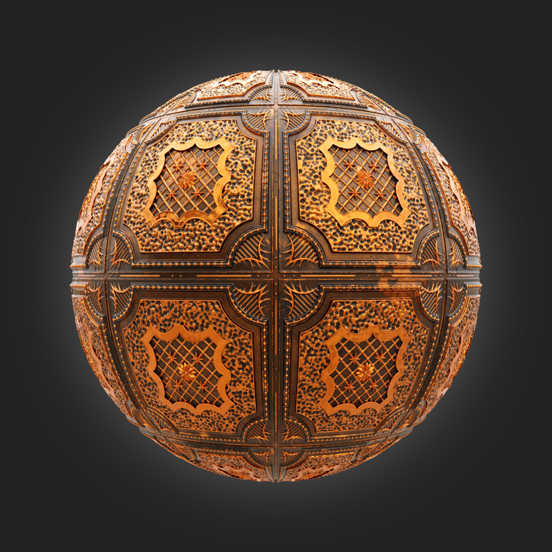 ArtStation - Ornamental Copper Material