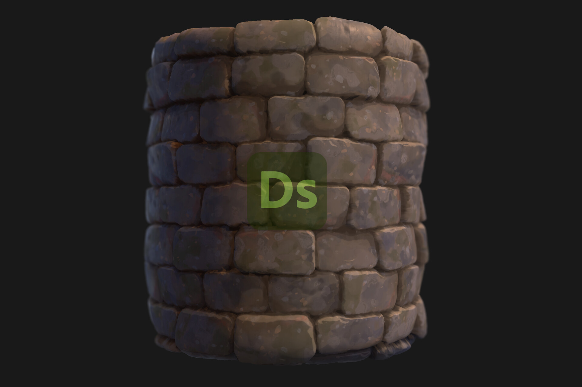 ArtStation - Ghibli stylized Brick Material--substance 3d designer