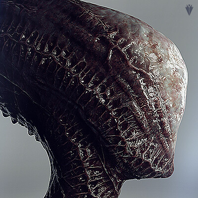 ArtStation - Alien Giger Head - Real Time | Style Test