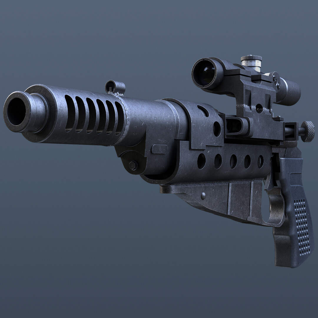 ArtStation - Modified Mosin Nagant Obrez - Mosin Nagant PU Scope ...