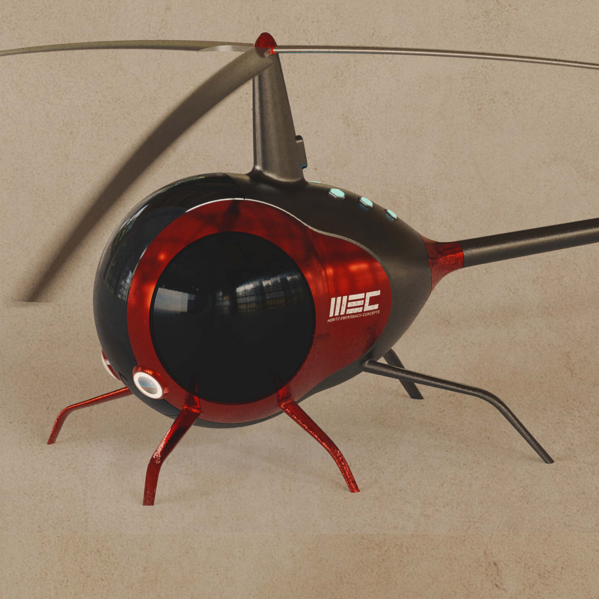 ArtStation - Dragonfly inspired helicopter