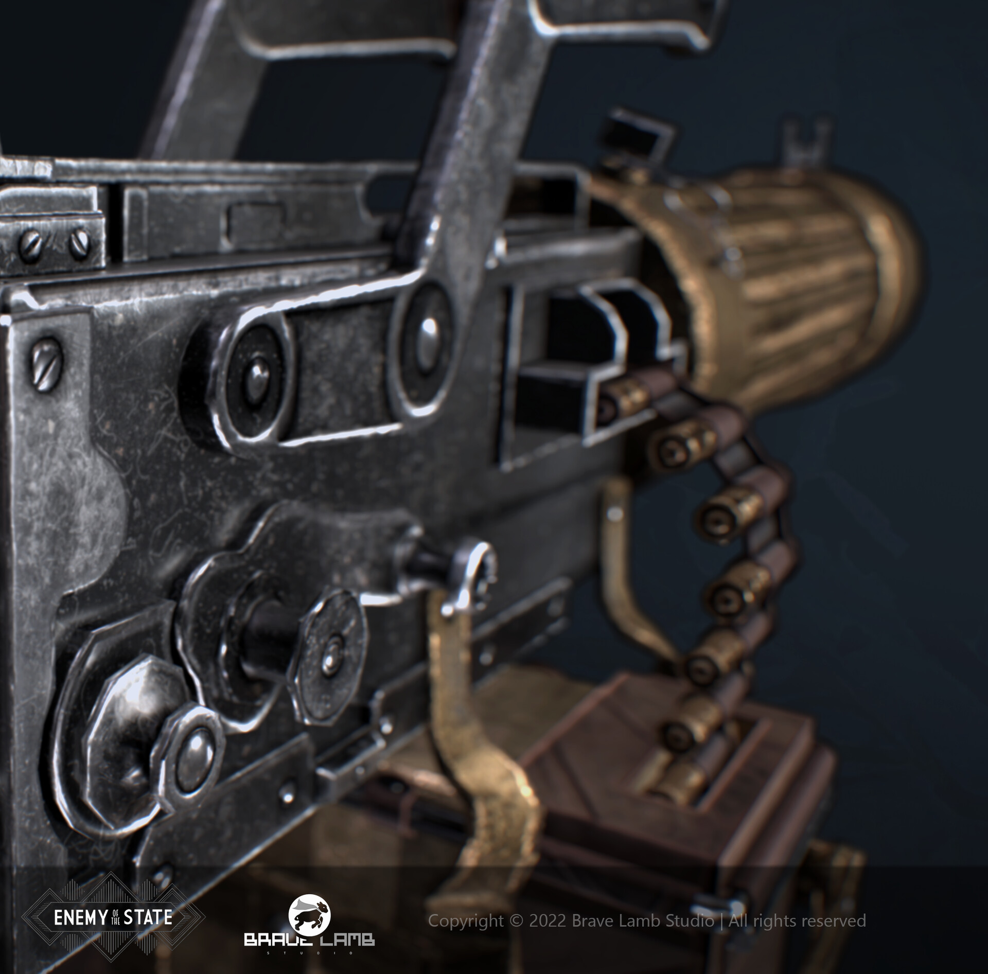 ArtStation - Vickers- Machine gun