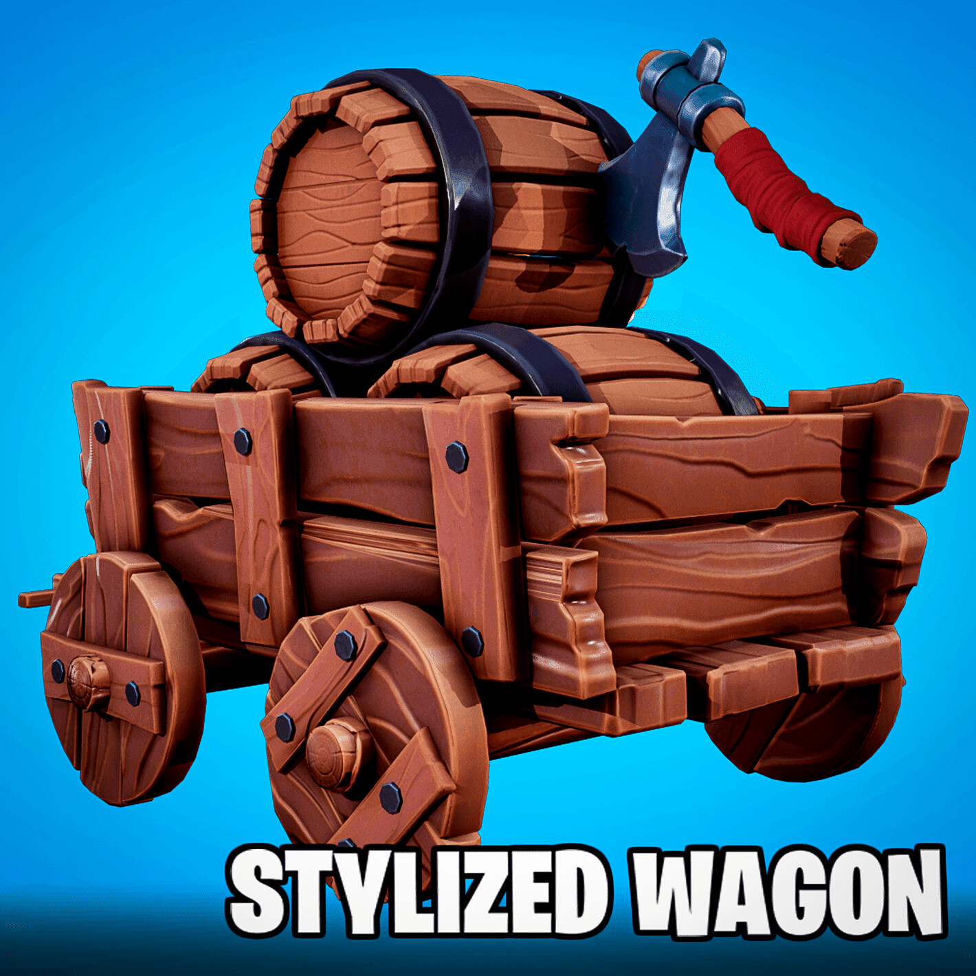 ArtStation - Stylized Wagon