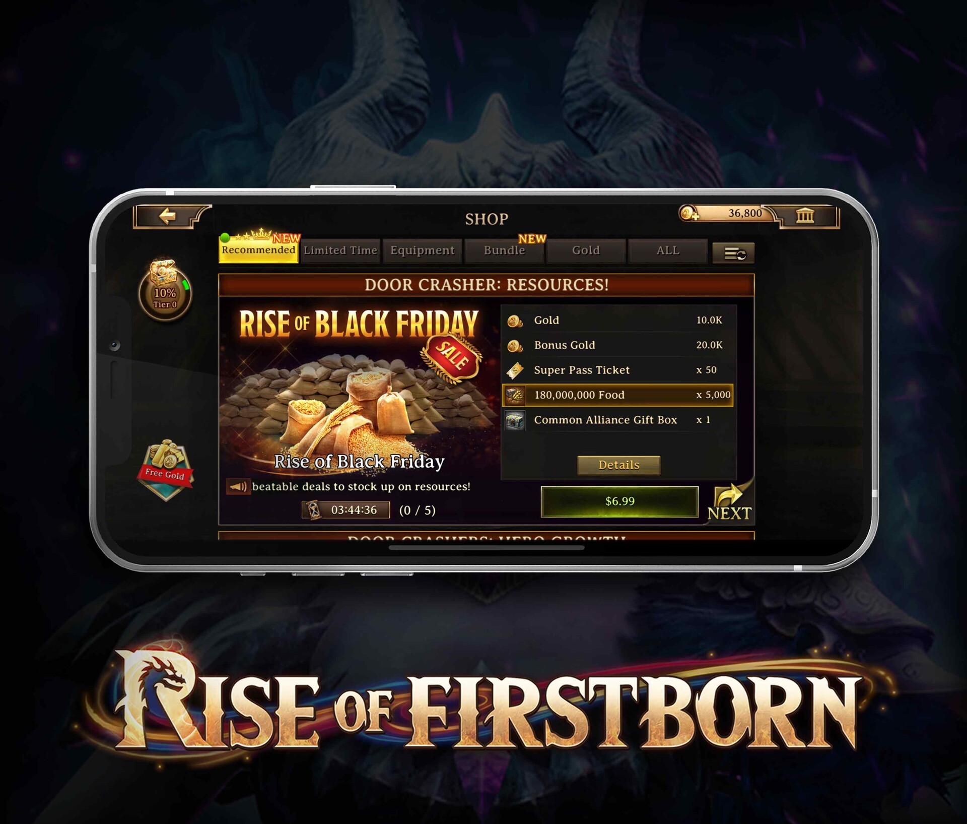 ArtStation - Rise of Firstborn Shop screen UI