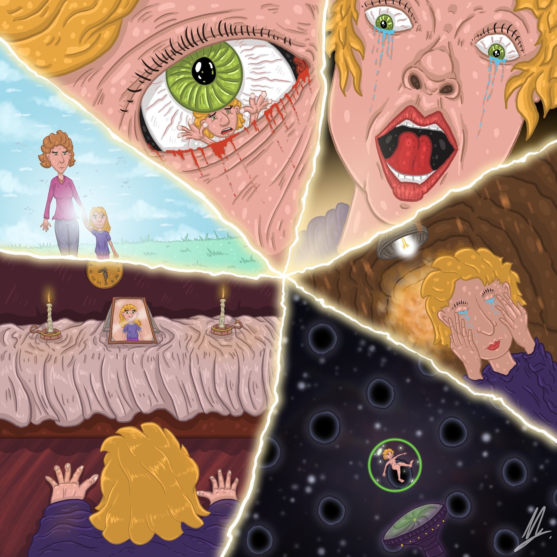 ArtStation - Fragments: Crimson Creatures EP Artwork