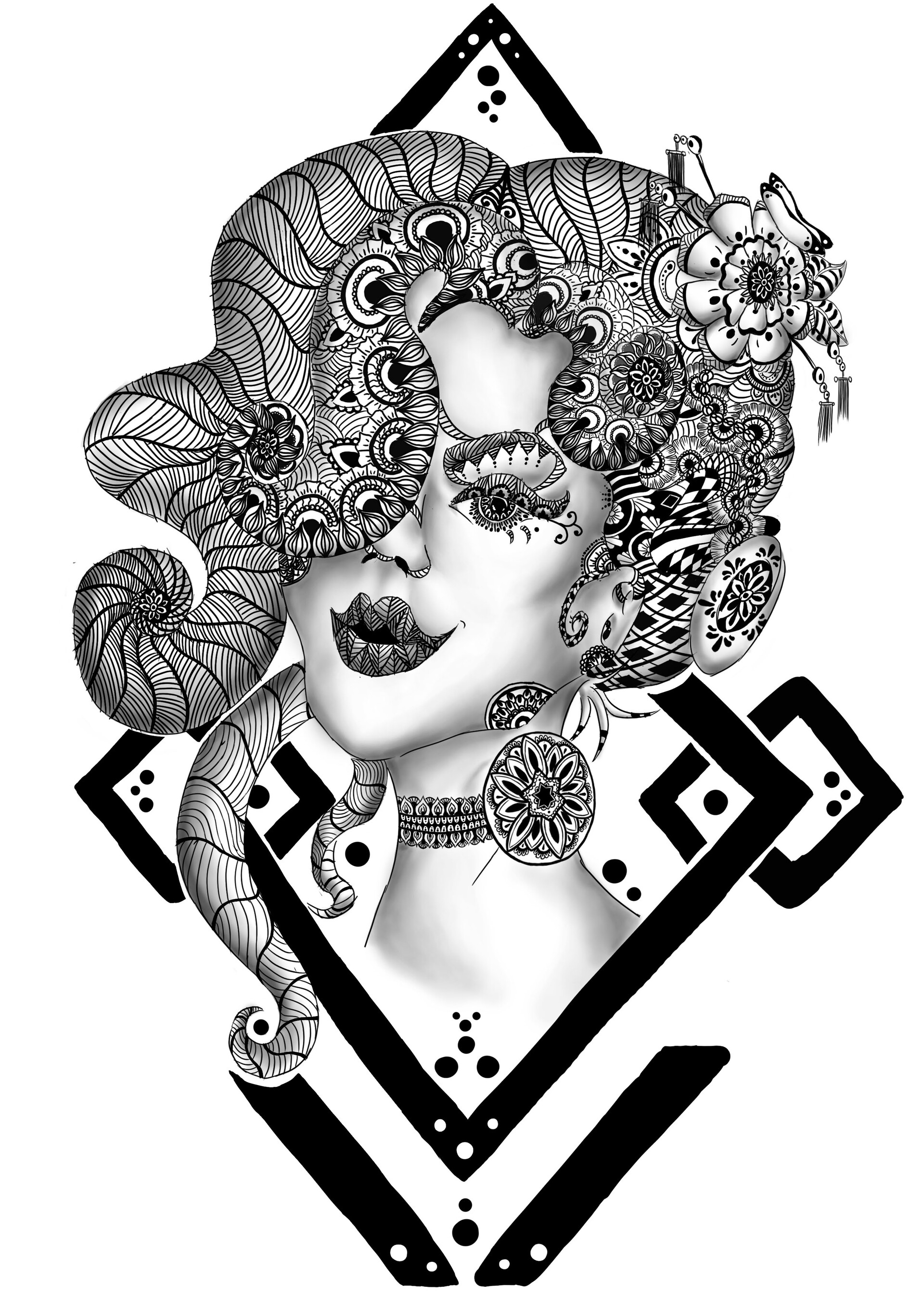 ArtStation - Mosaic Woman