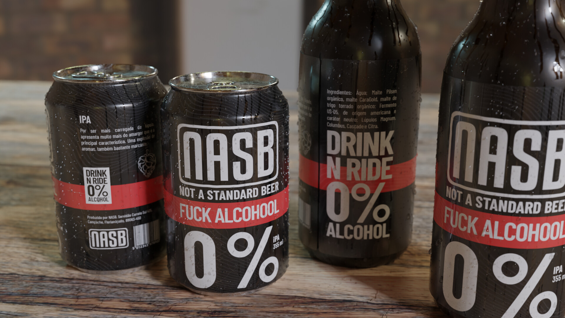 ArtStation - Rótulo - Cerveja sem álcool - NASB - not a standar beer