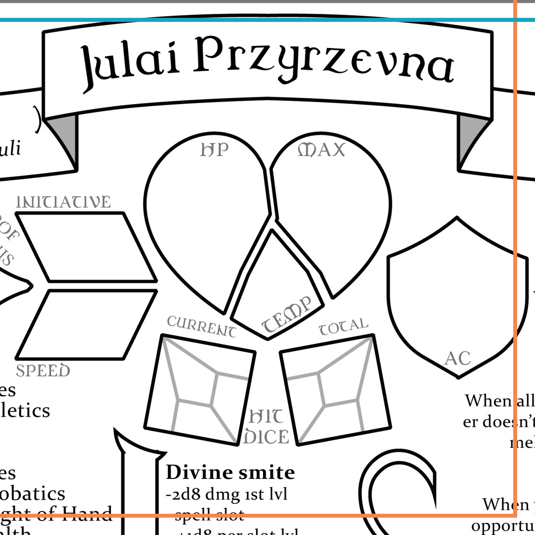 ArtStation - Custom D&D Character Sheet (ADHD Optimized)