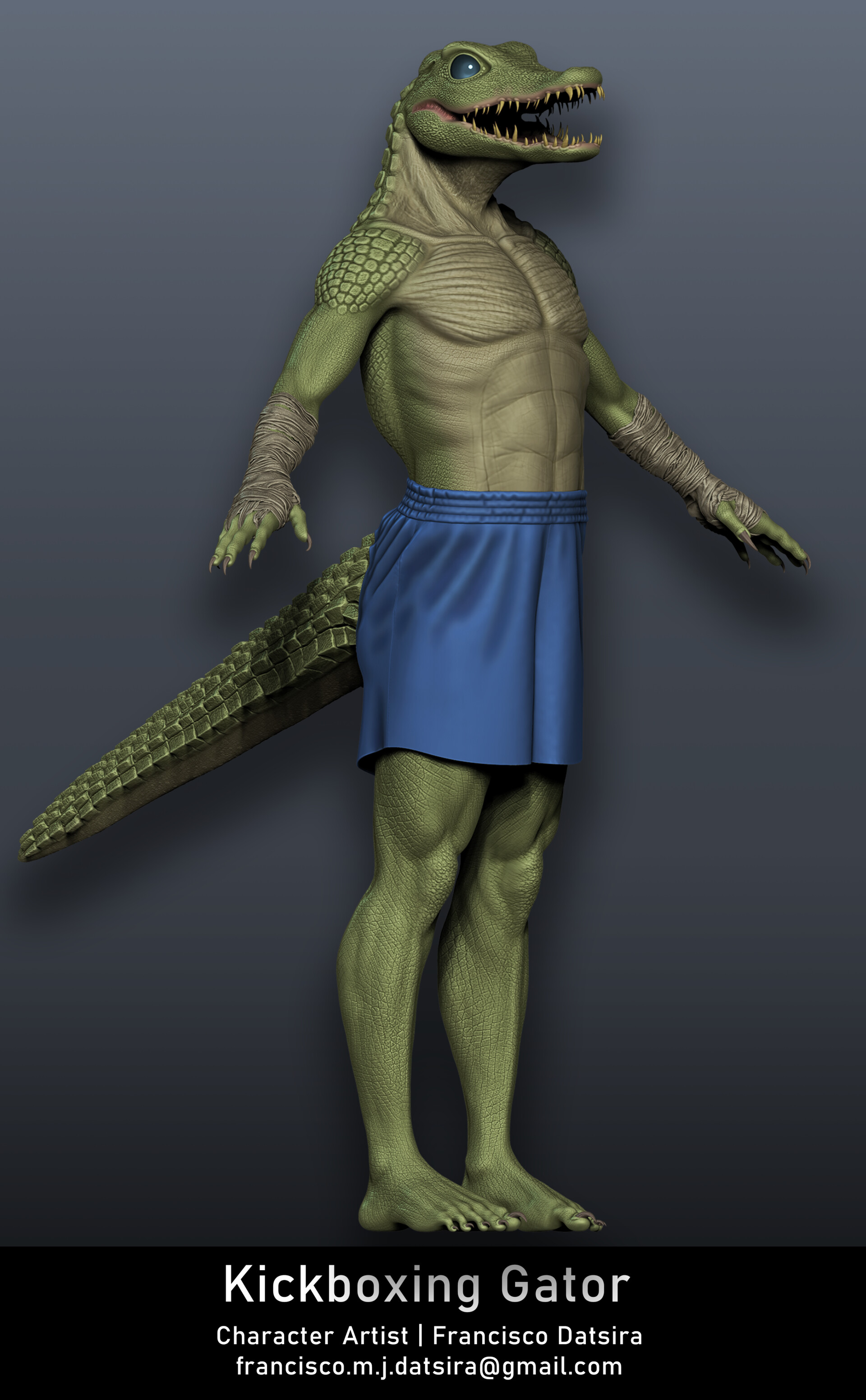 ArtStation - KickBoxing Gator