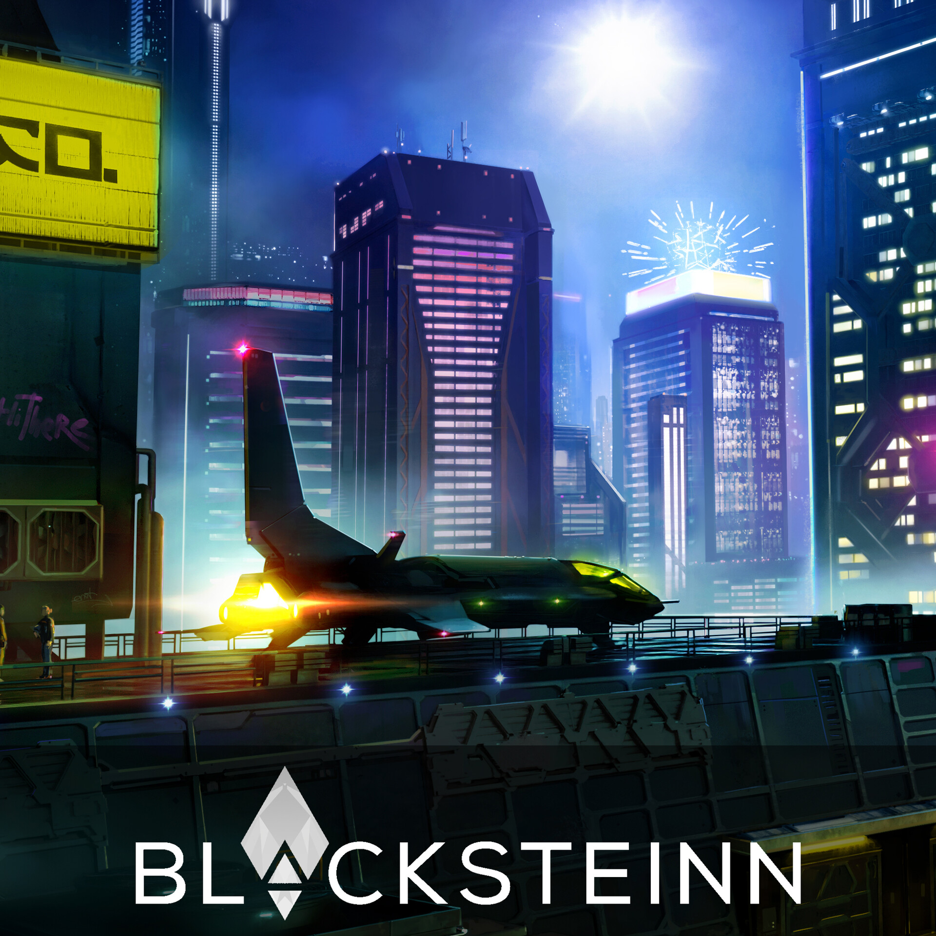 ArtStation - Cyberpunk City at Night | 2D artwork