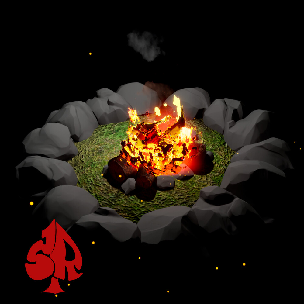 ArtStation - Stylized Fire - Bonfire