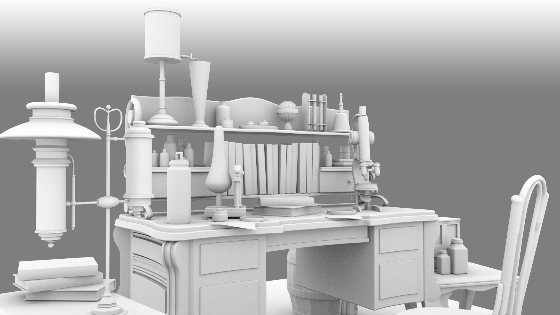 ArtStation - Detective Study Area