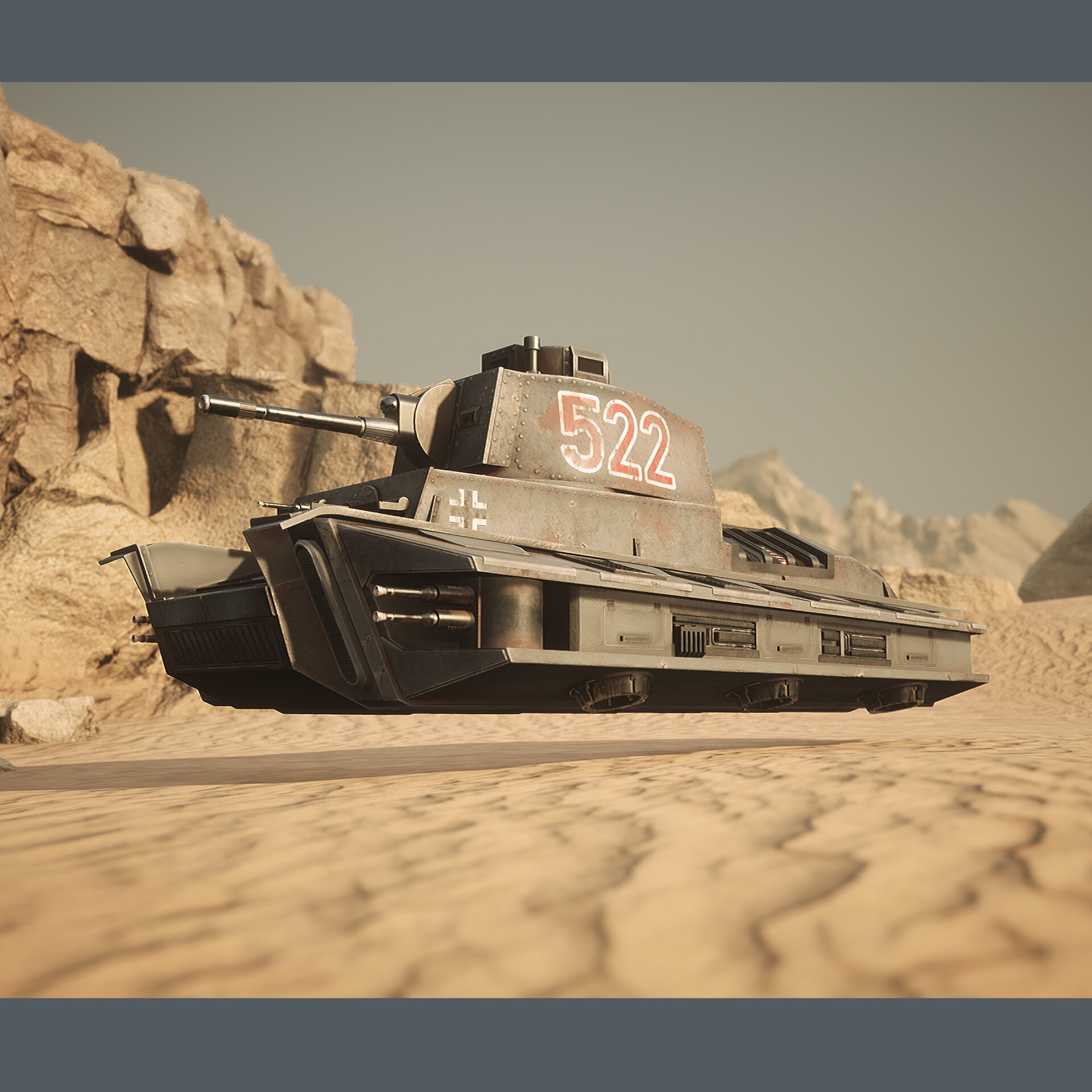 ArtStation - Panzer 38T Hover Tank