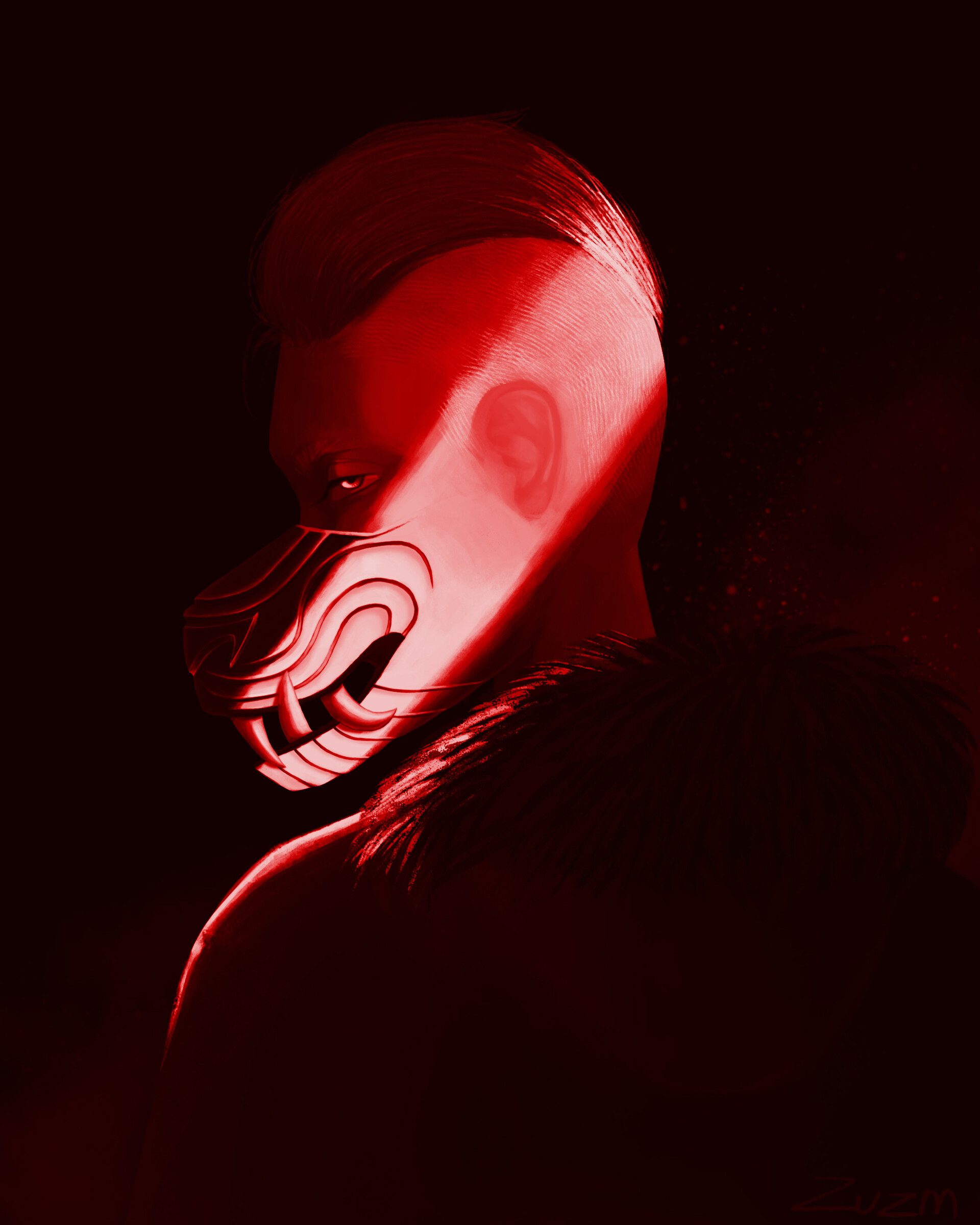 ArtStation - W in dog mask