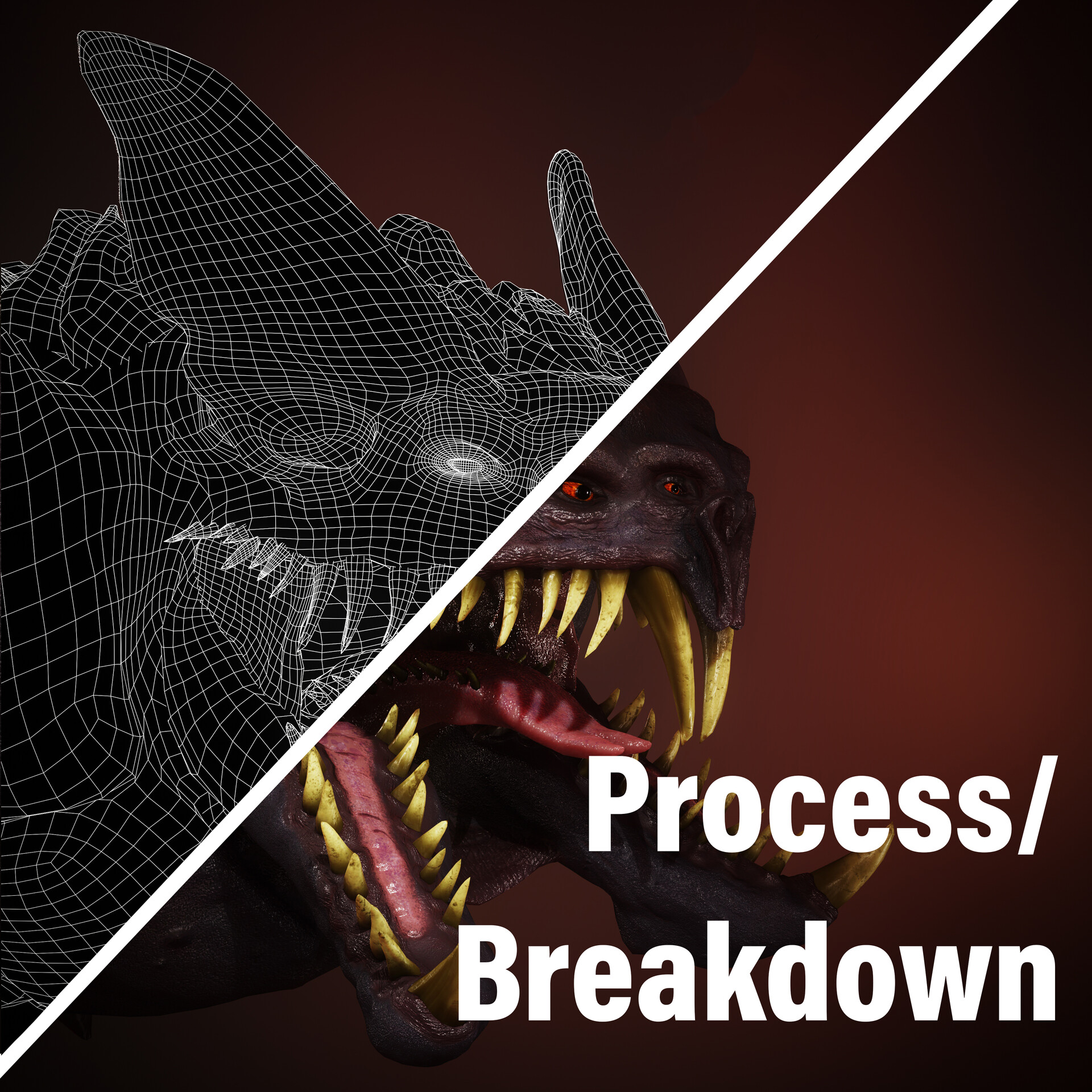 ArtStation - Bat Creature Breakdown