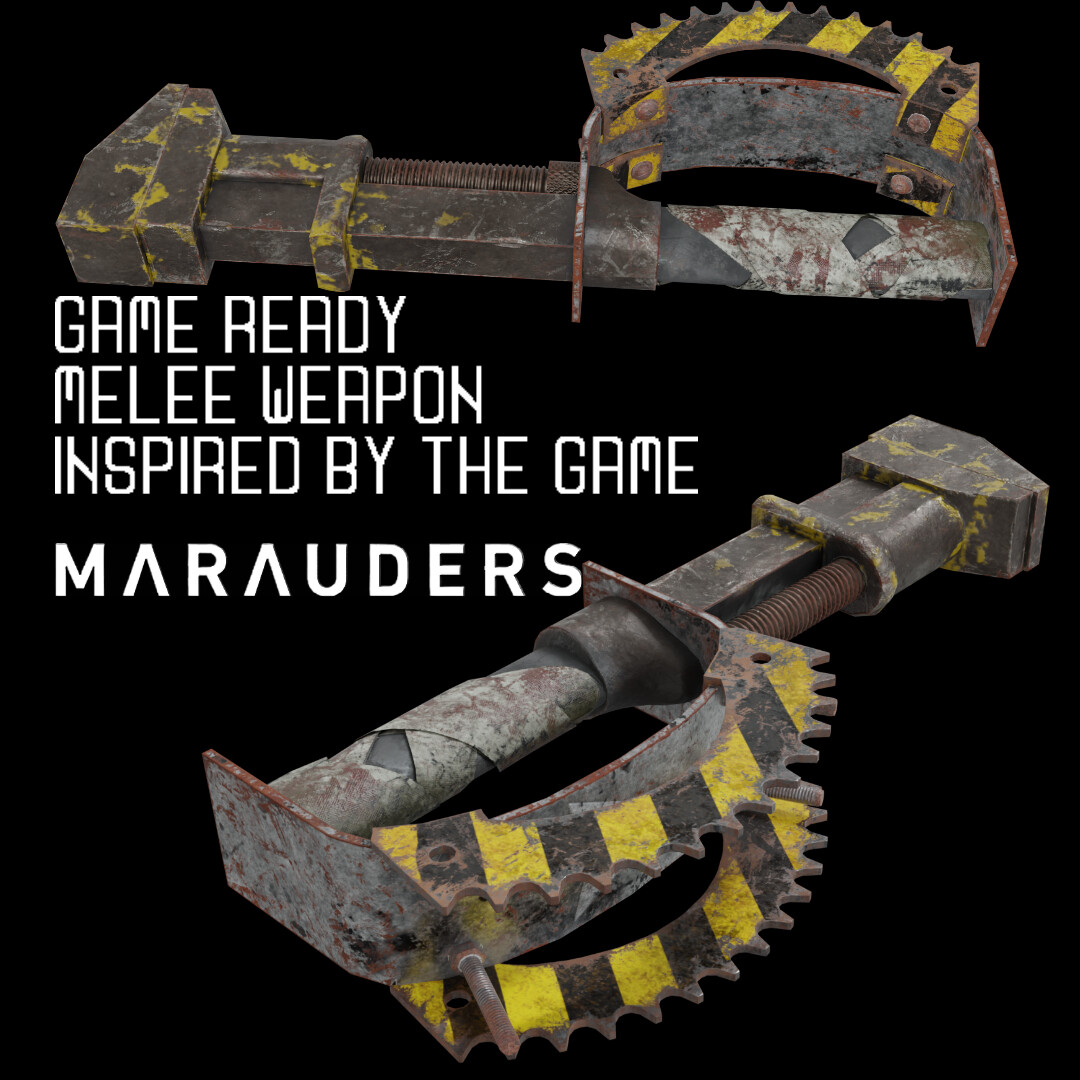 ArtStation - Game Ready Melee Weapon Inspired by the game "Marauders"