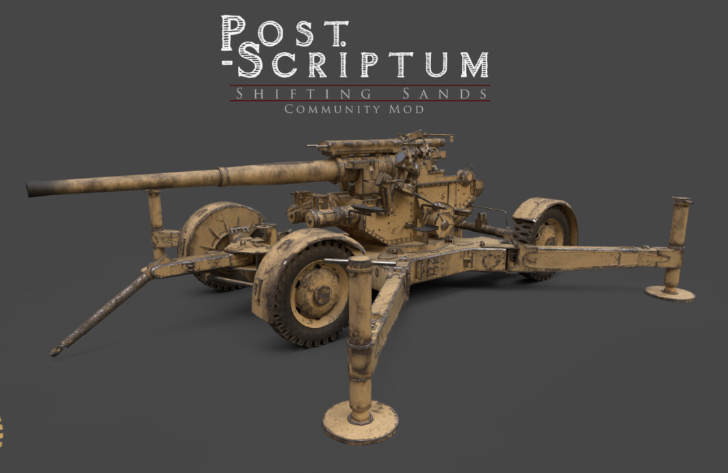 ArtStation - QF 3.7-inch AA Mk III