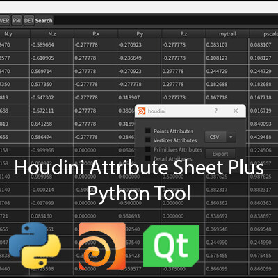 ArtStation - Houdini Attribute Sheet Plus Python Tool