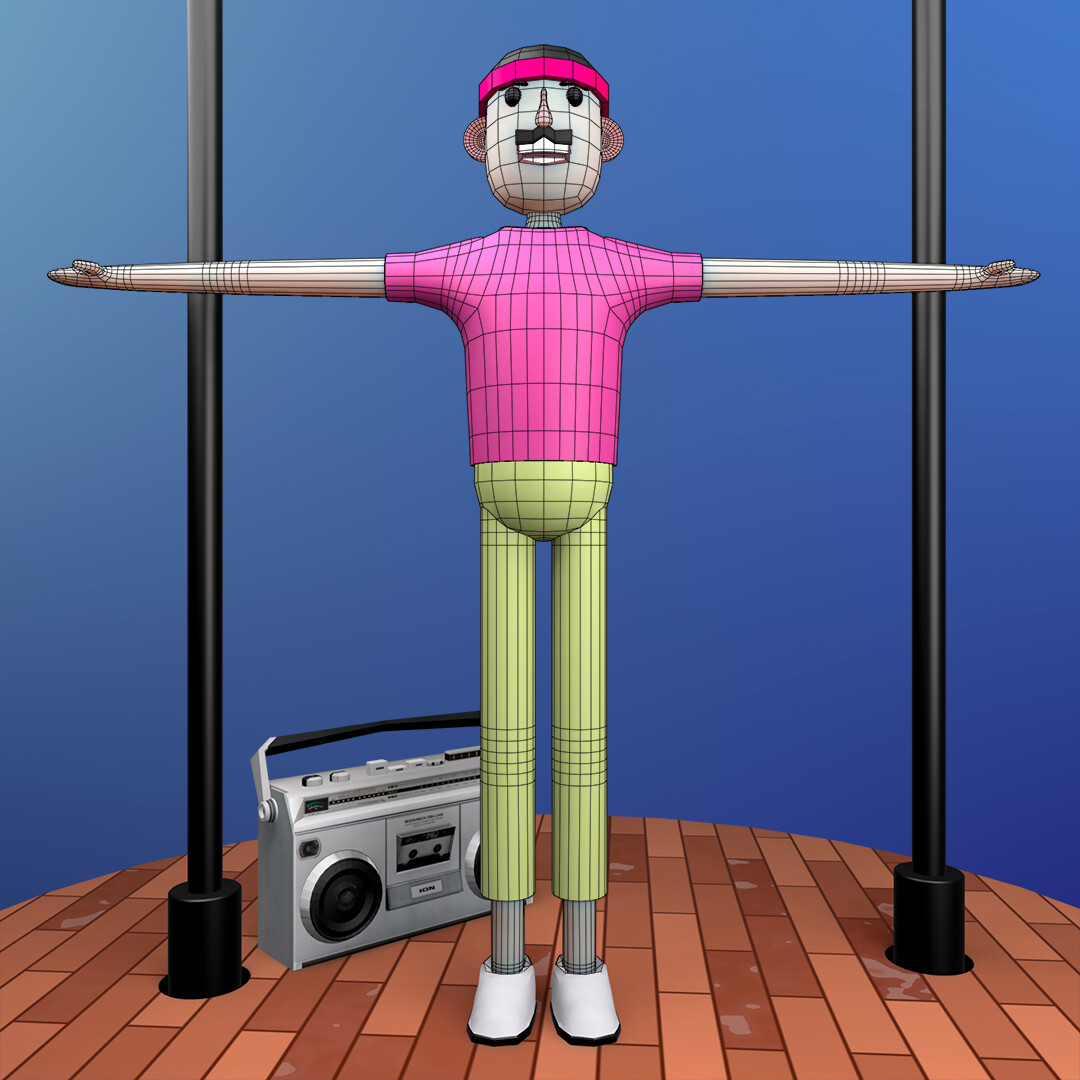 ArtStation - Gary- Rigged and animated game character