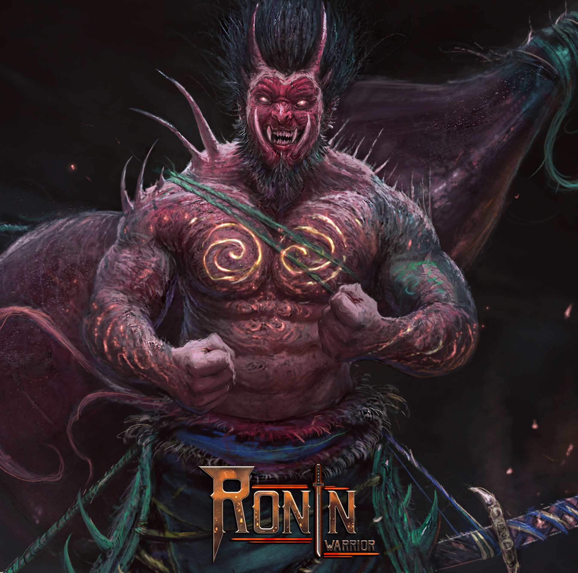 ArtStation - Shuten Dōji - Oni | Ronin Warrior