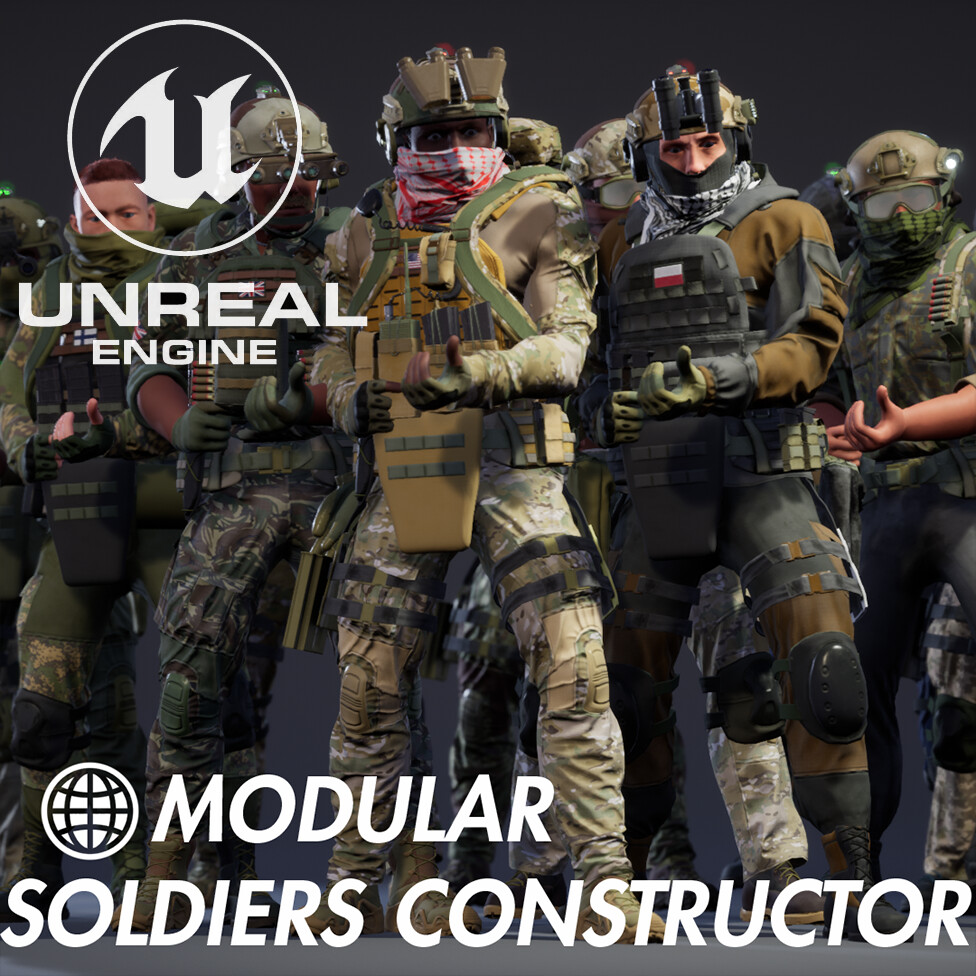 ArtStation - Modular Soldiers Constructor UE4\UE5