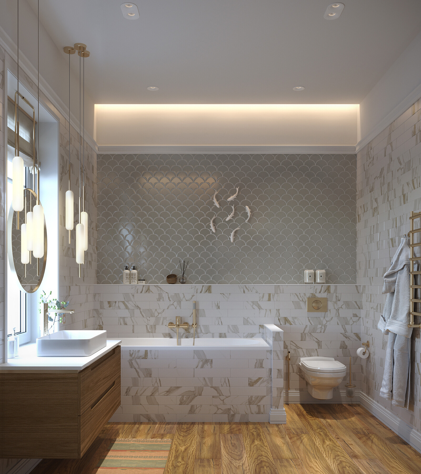 ArtStation - Master bathroom. 1st floor