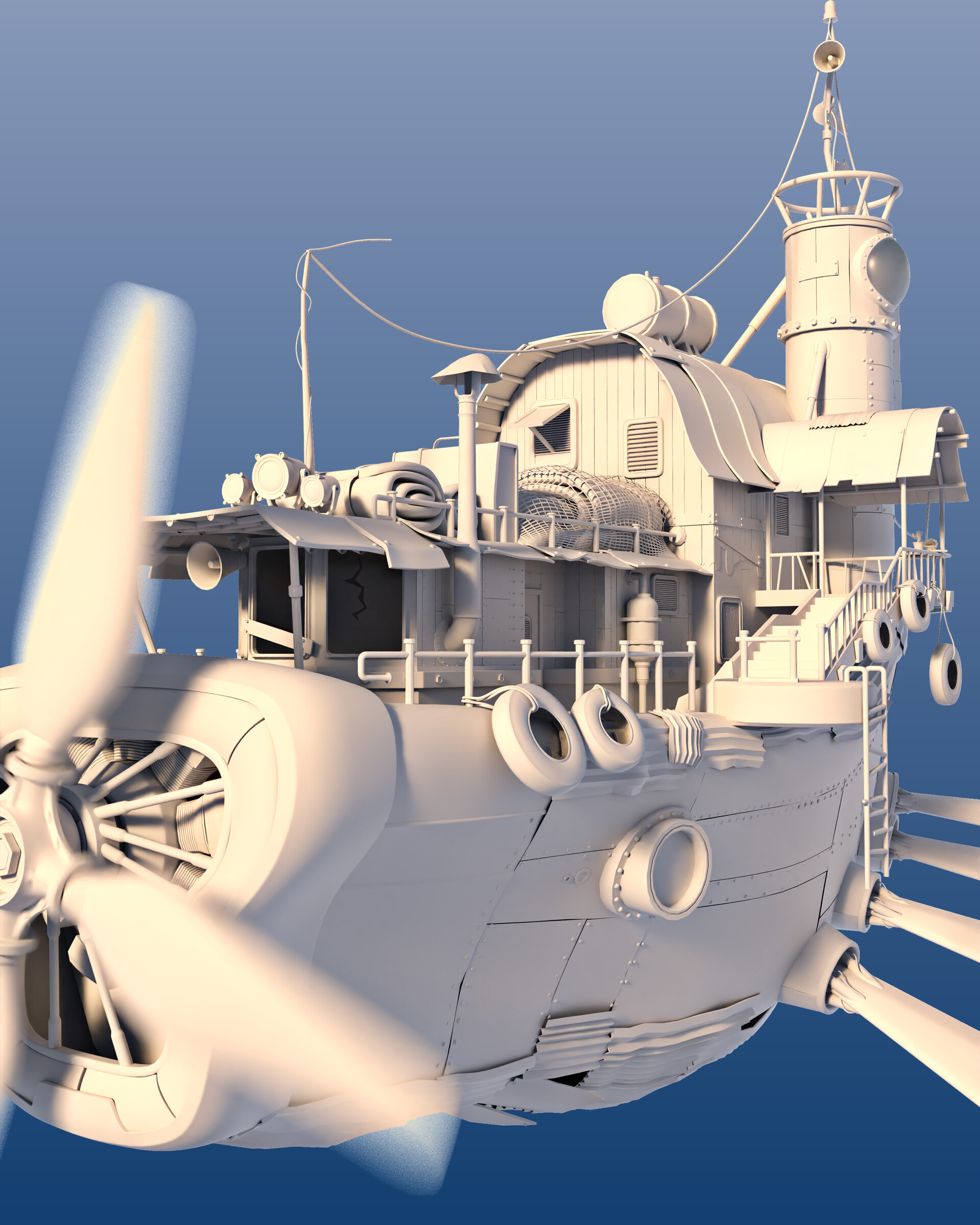 ArtStation - Scavenger Ship