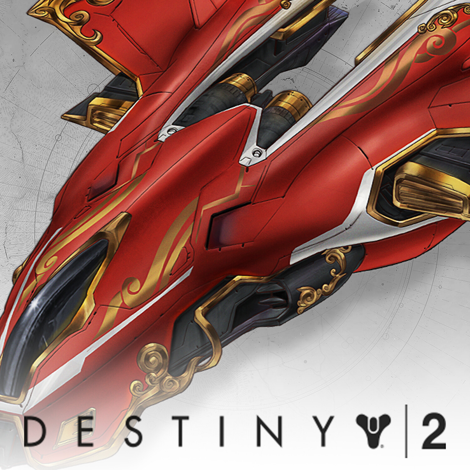 ArtStation - Destiny 2 - Season of the Seraph ; Moonshadow Hop Ship Concept