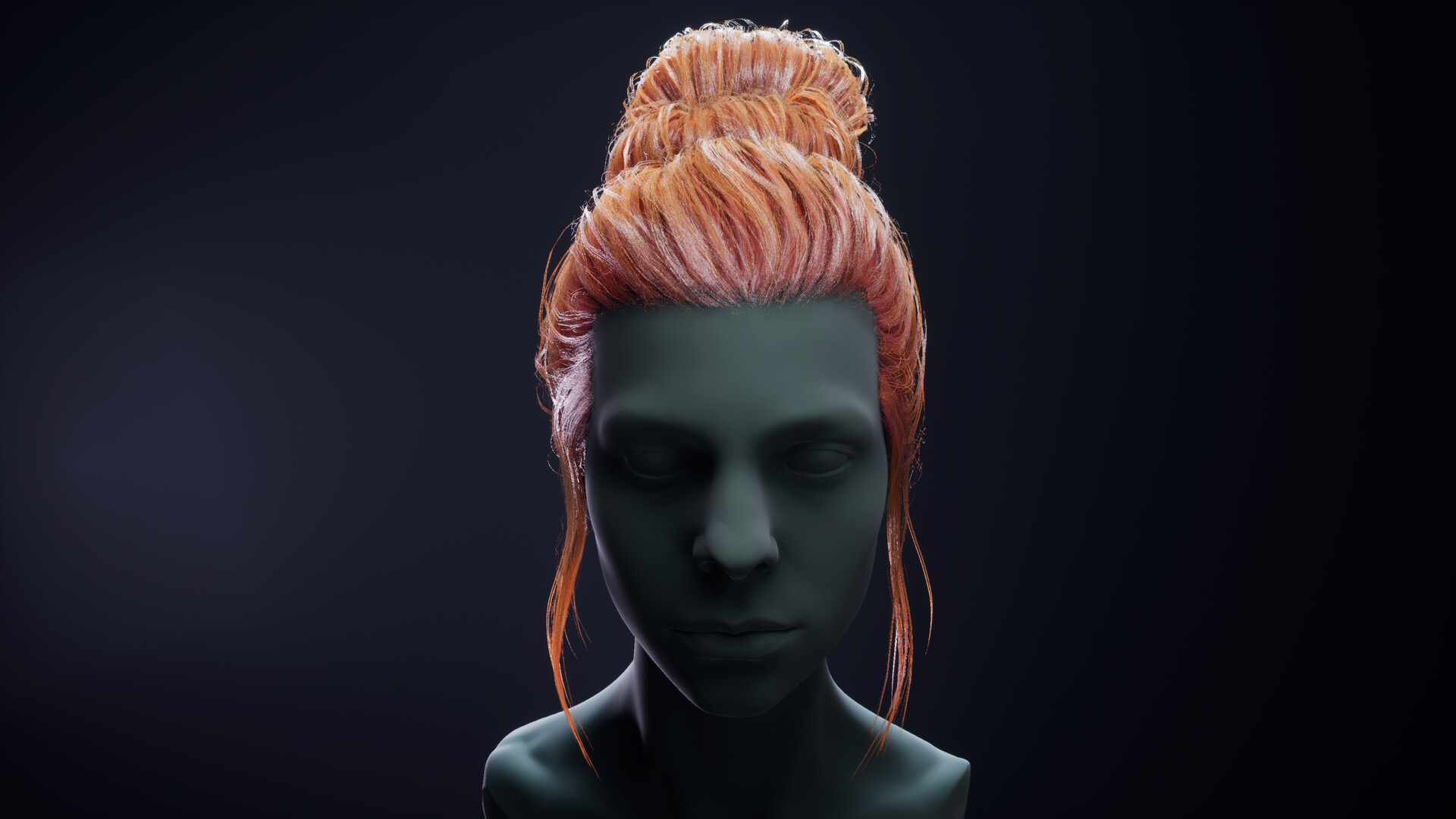 ArtStation - Messy Bun (Game-Ready Hairstyle)