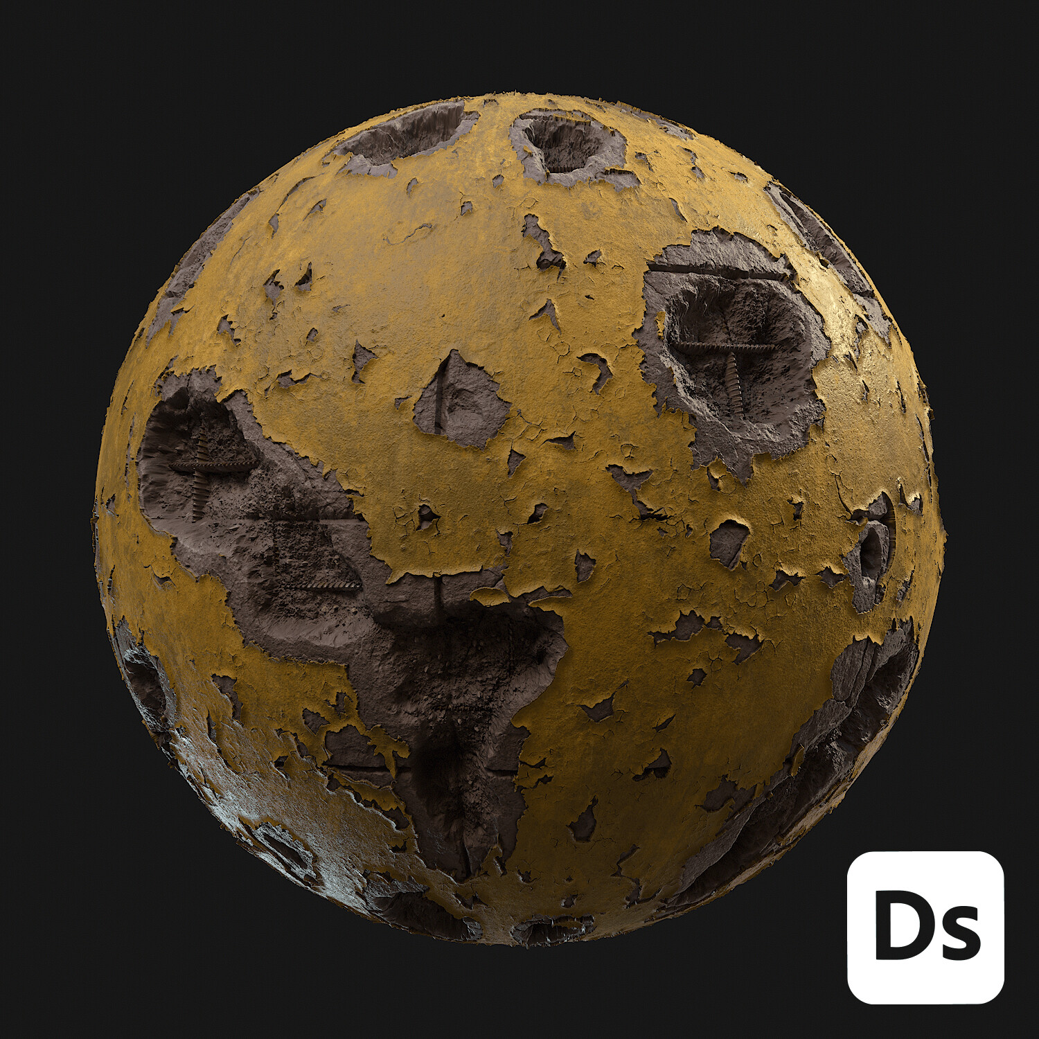 ArtStation - Damaged Wall Material