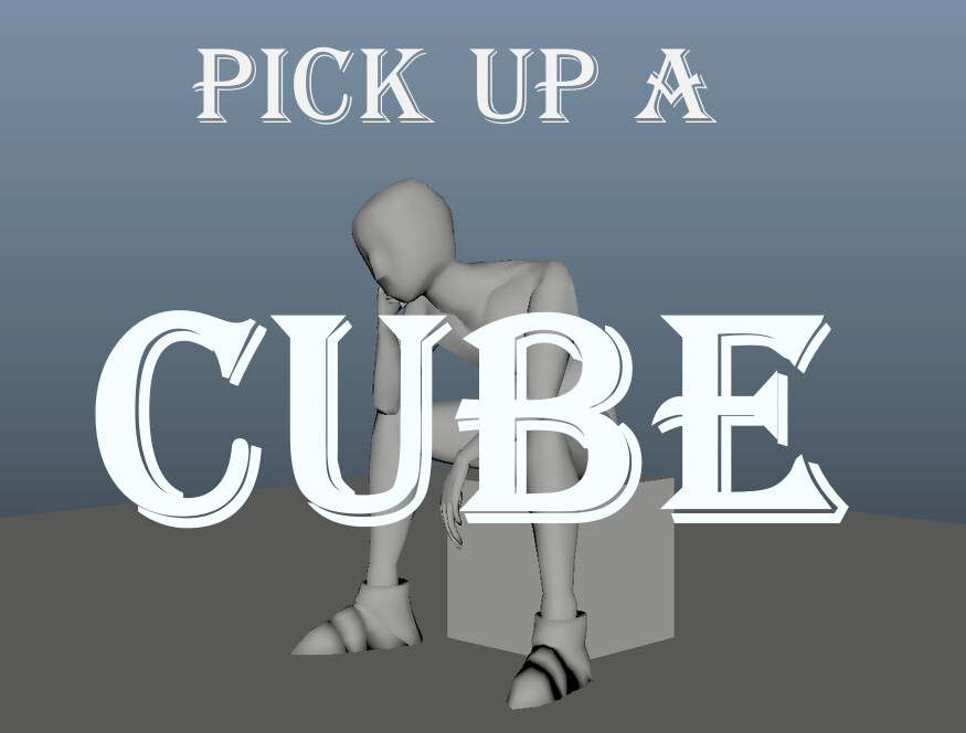 ArtStation - Pick up a cube