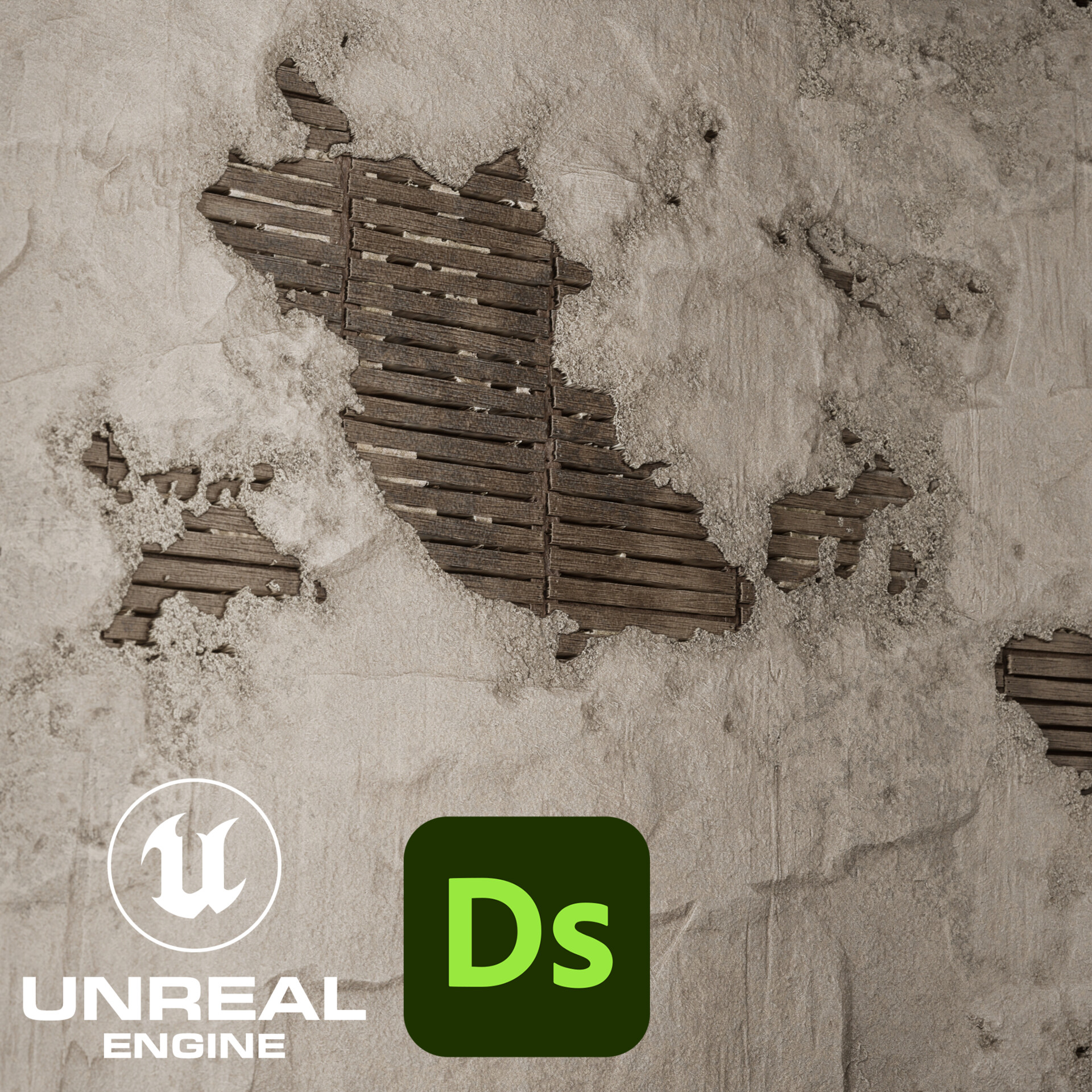 ArtStation - Custom Substance Designer Wall Material
