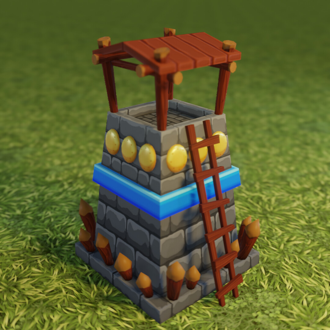 ArtStation - AoE 1 Tower Stylised