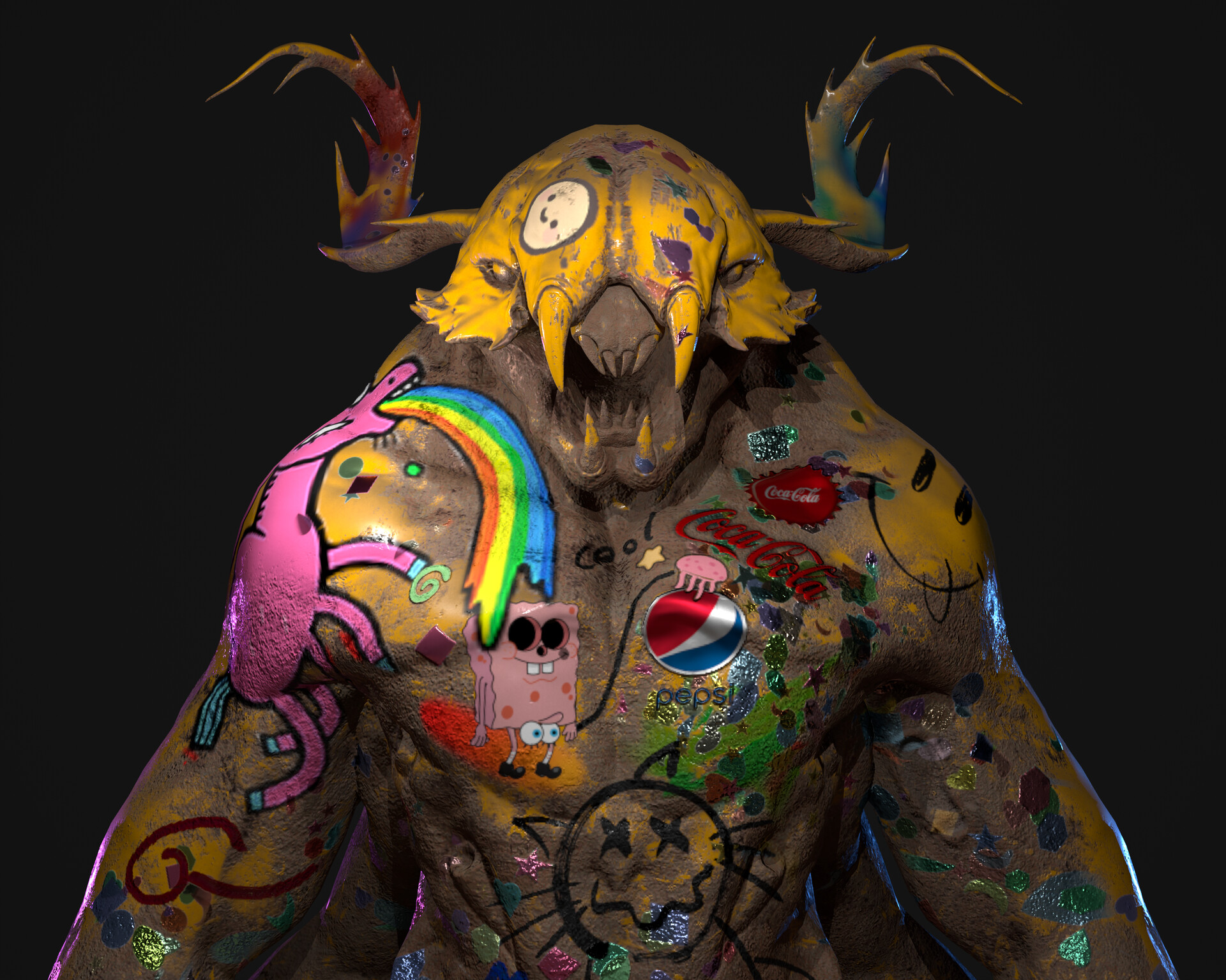 ArtStation - Monster, practice