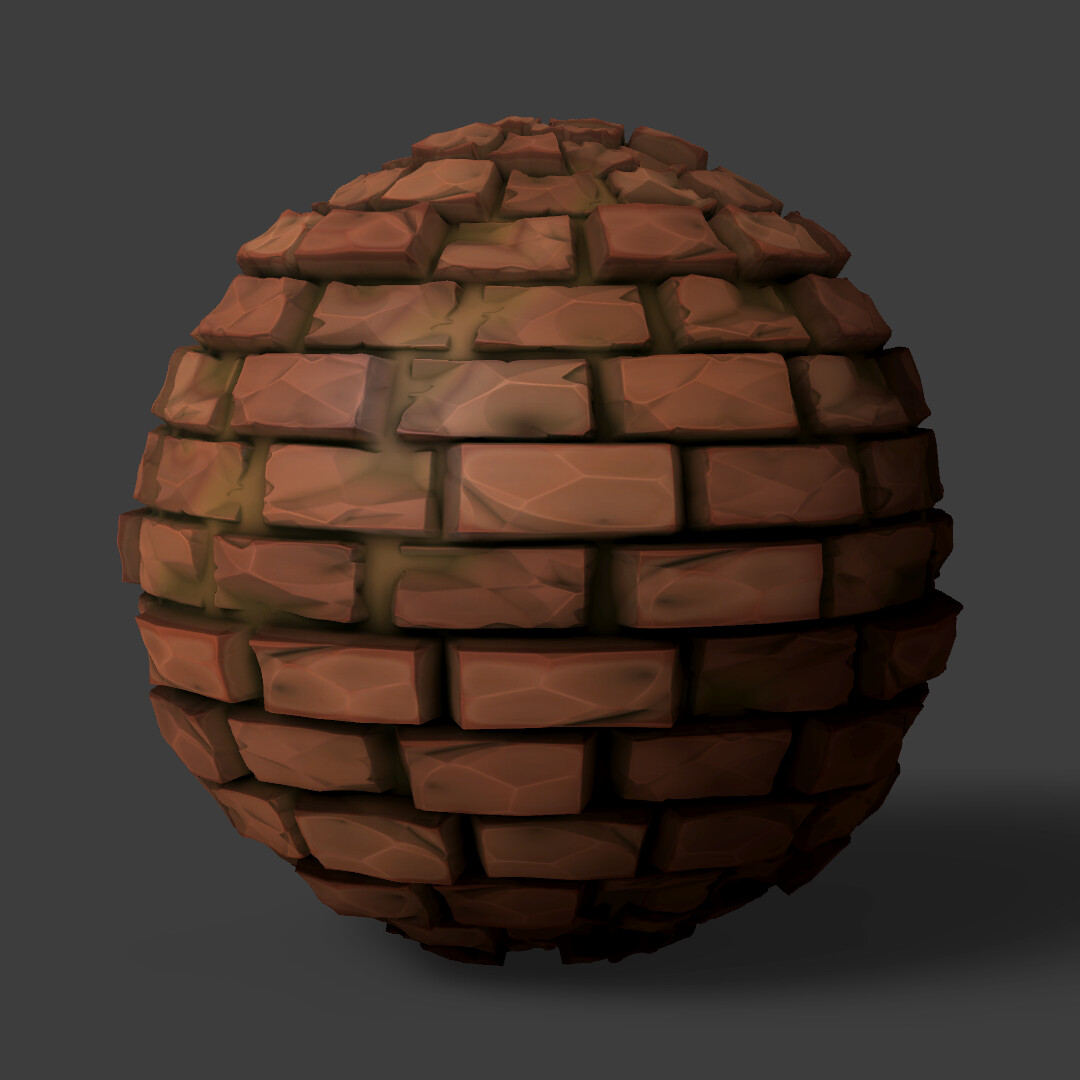 ArtStation - Stylized Brick Material - Substance Designer