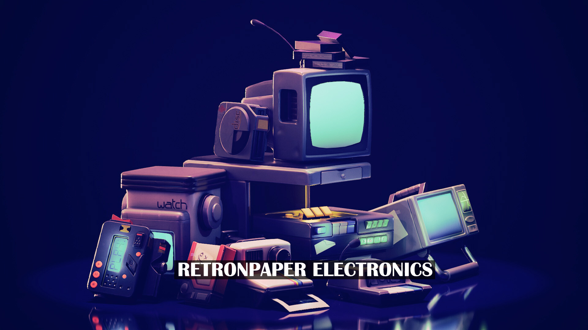 ArtStation - Retronpaper Electronic 3D