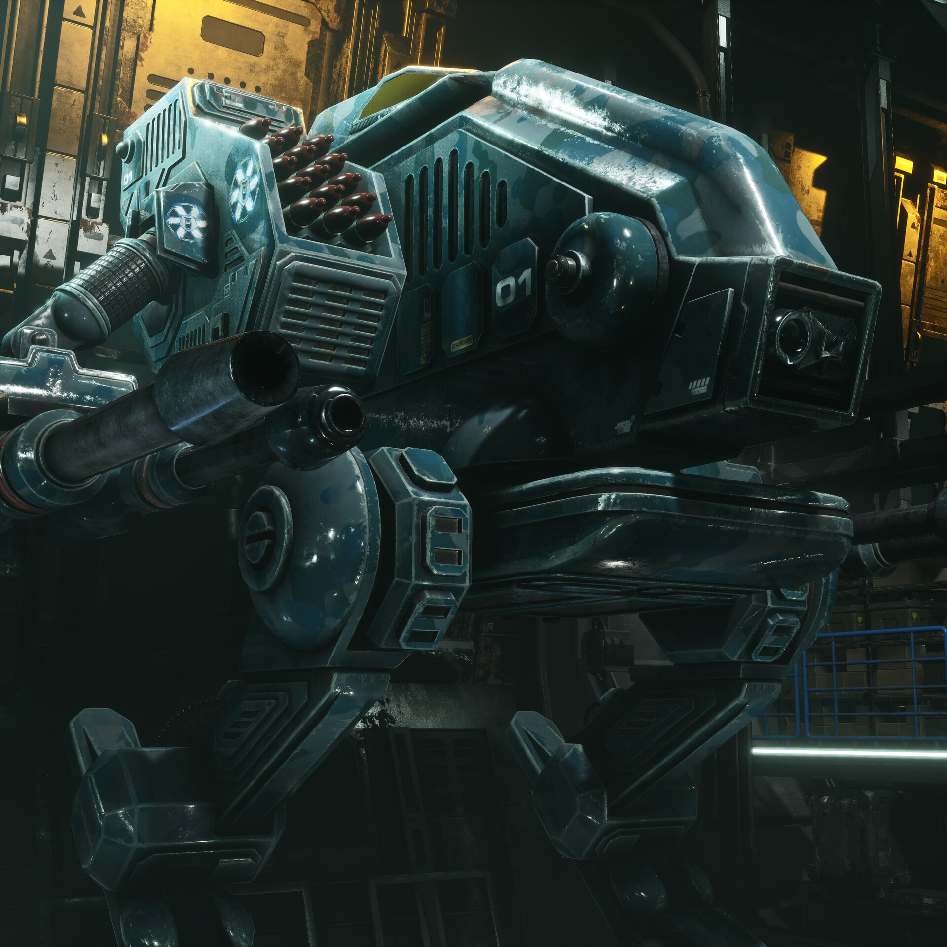 ArtStation - Clan's Mad Dog (Vulture) Battlemech