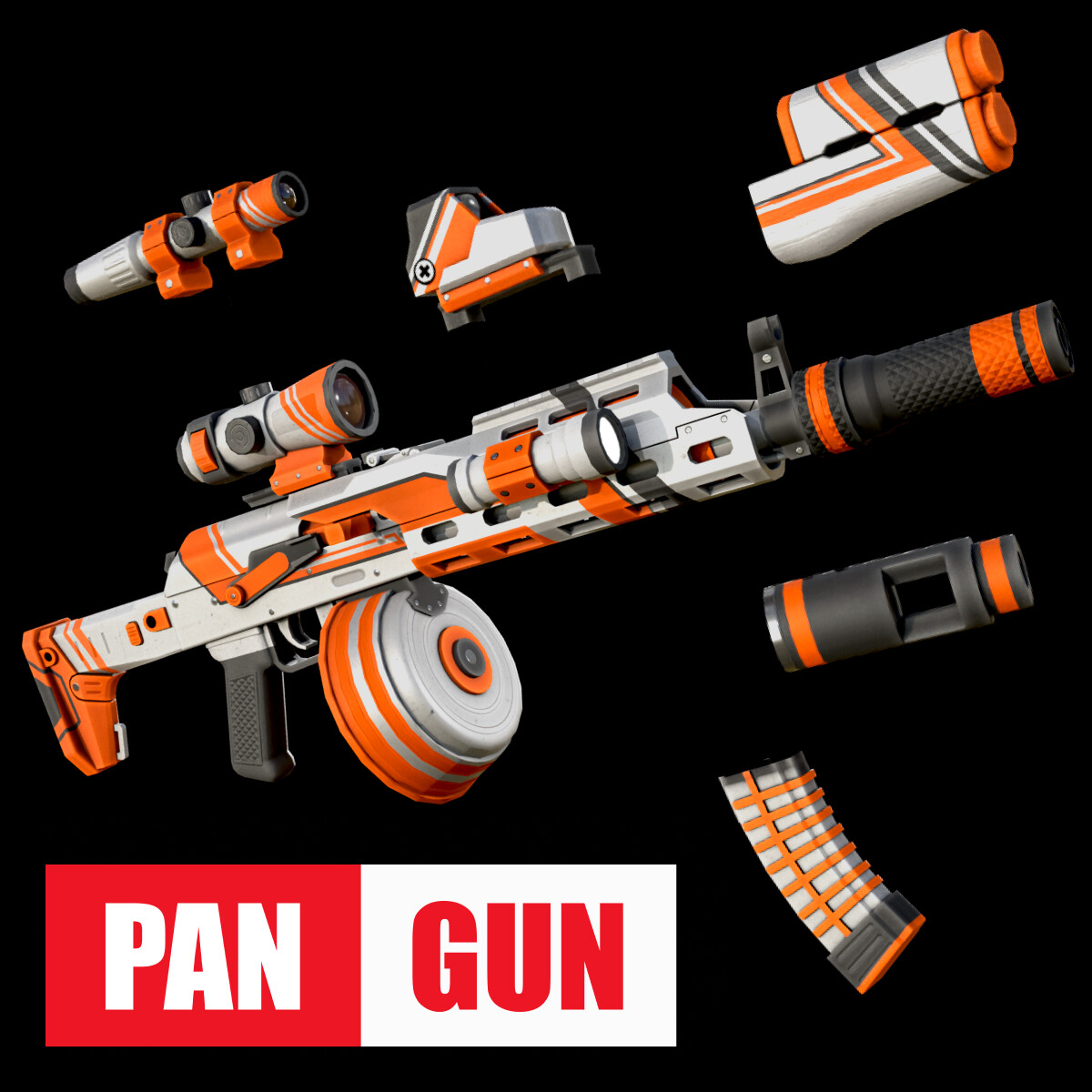 ArtStation - Mobile Game 3D Weapon