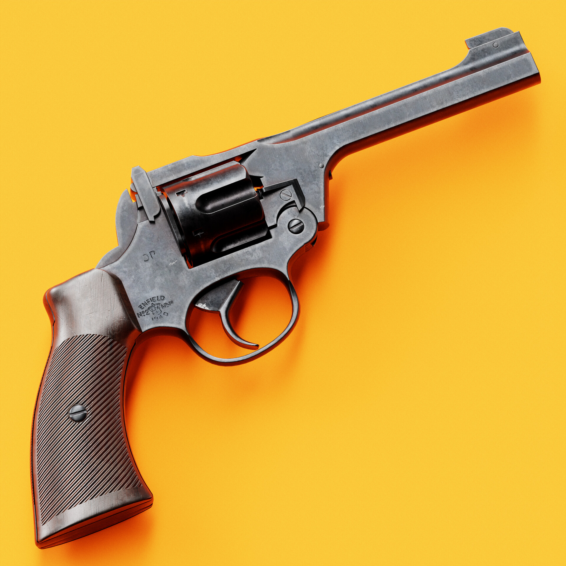 ArtStation - Enfield No.2 Mk1 Revolver