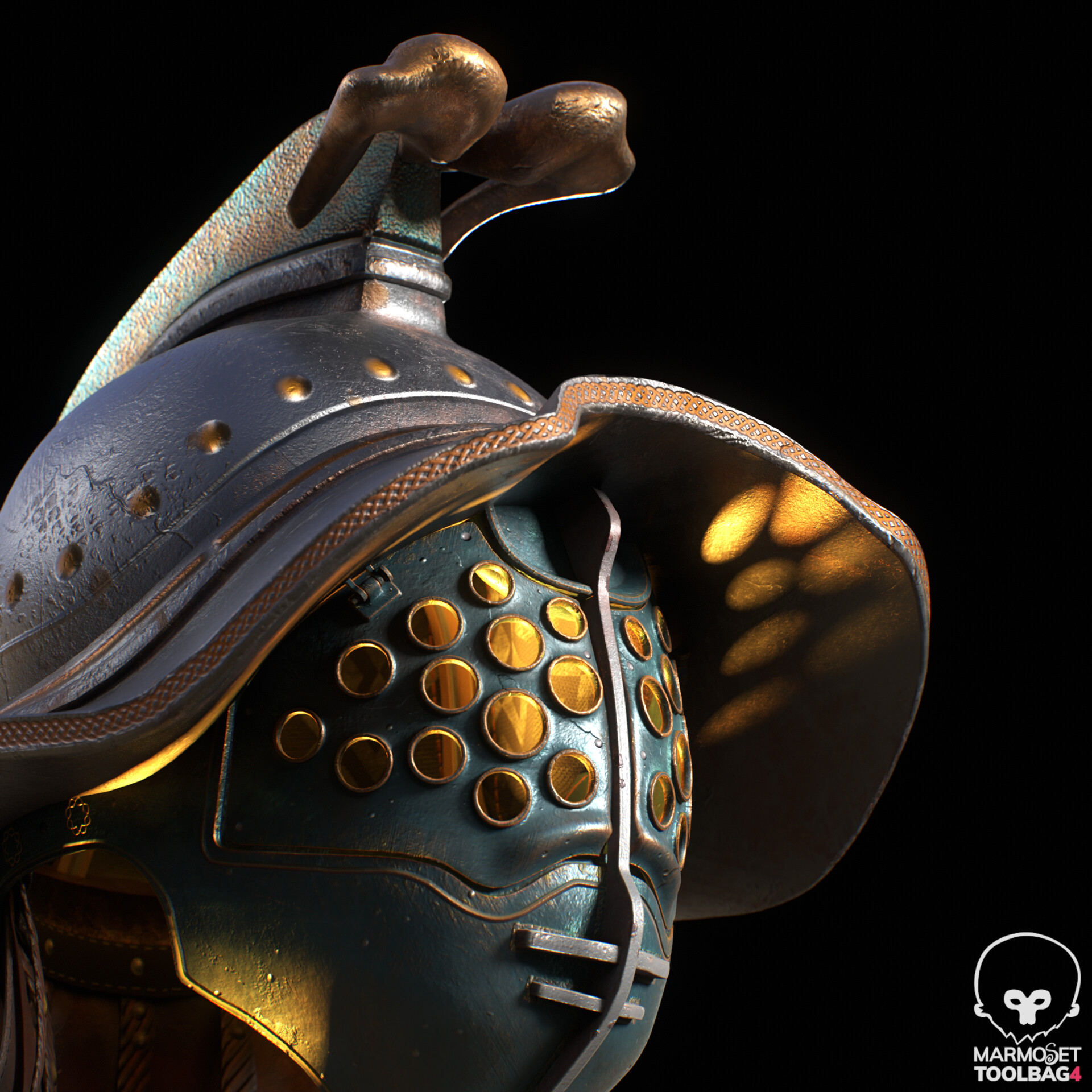 ArtStation - Gladiator helmet